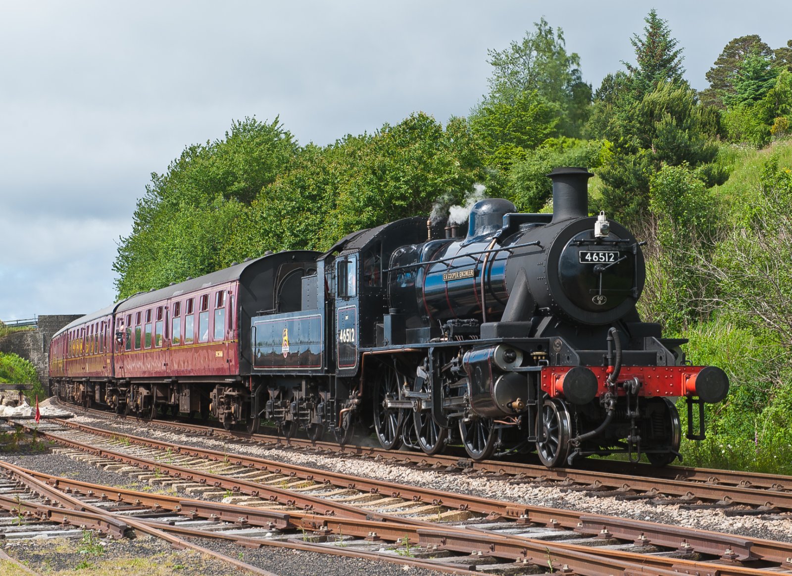 Jigsaw Puzzle | 48 pieces | LMS Ivatt Class 2 2-6-0 46512 E V Cooper ...