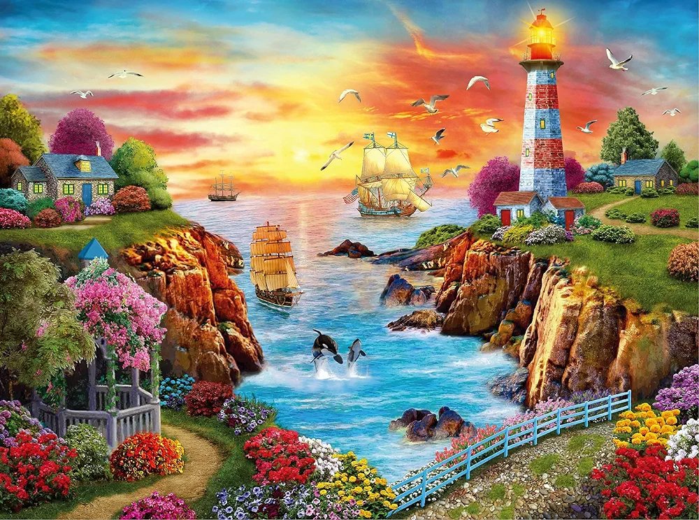 Solve Seaside paradise... jigsaw puzzle online with 130 pieces