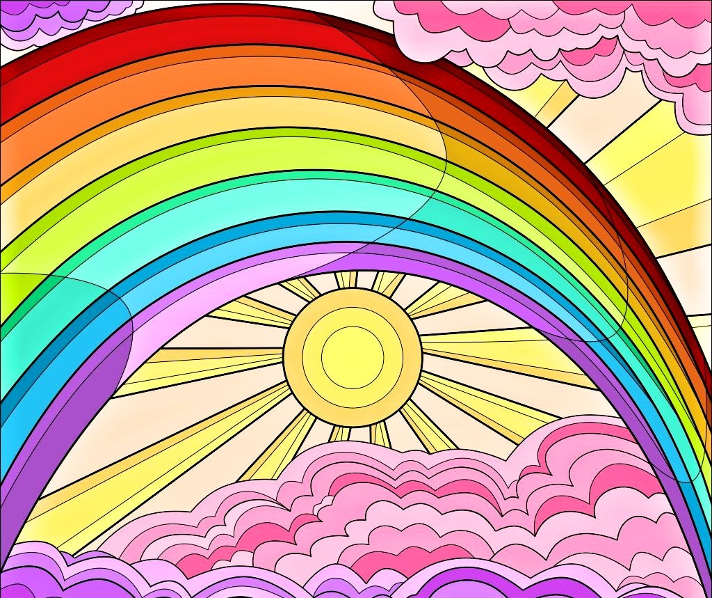 Solve Rainbow jigsaw puzzle online with 80 pieces
