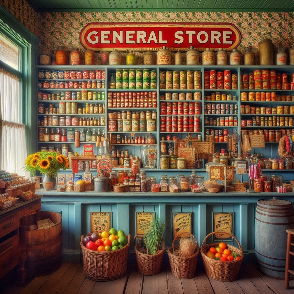 Solve general store jigsaw puzzle online with 196 pieces