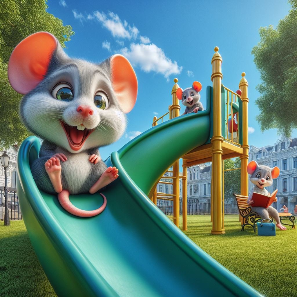 Solve Afternoon at the playground jigsaw puzzle online with 49 pieces