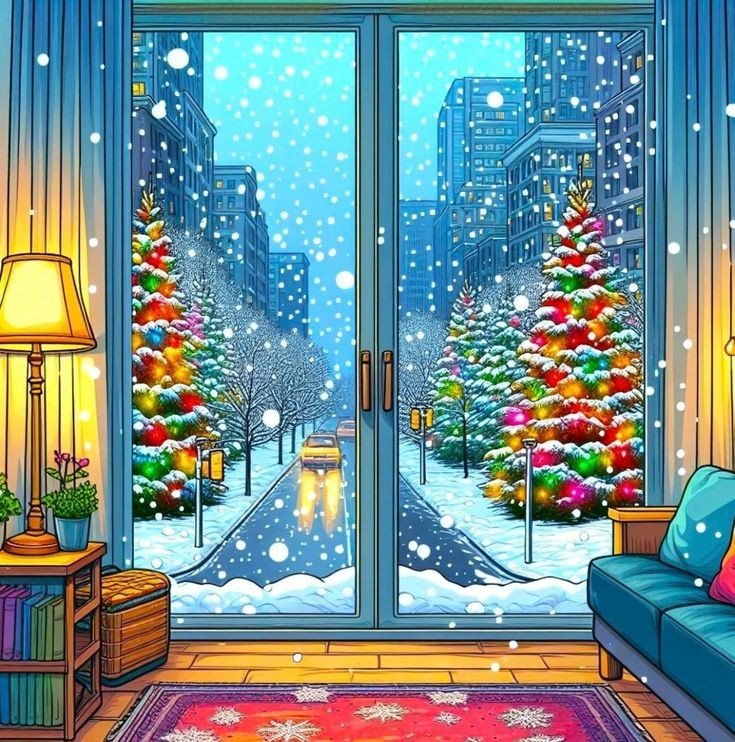 Solve A Snowy Day jigsaw puzzle online with 64 pieces