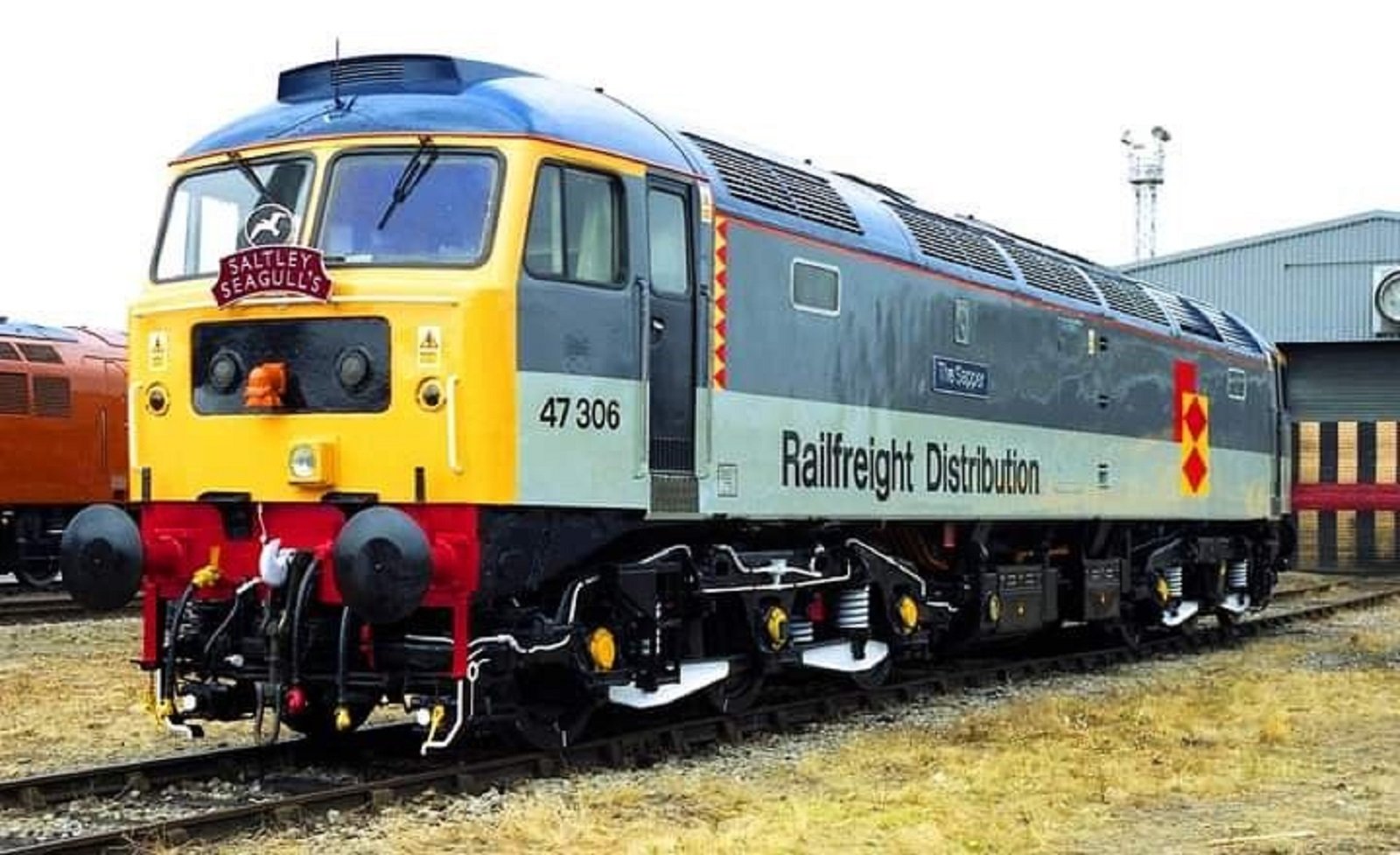 Solve Railfreight Distribution Class 47 47306 The Sapper showing head ...