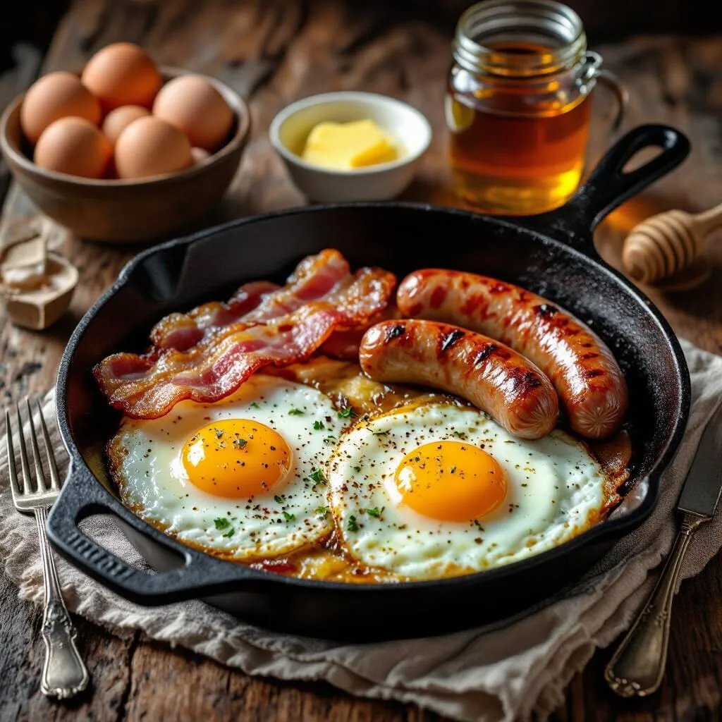 Solve country breakfast jigsaw puzzle online with 144 pieces