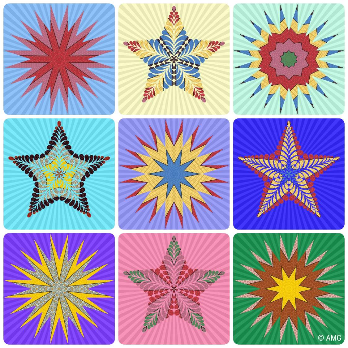 Solve Stars From Max's Patterned Stripes jigsaw puzzle online with 36 ...