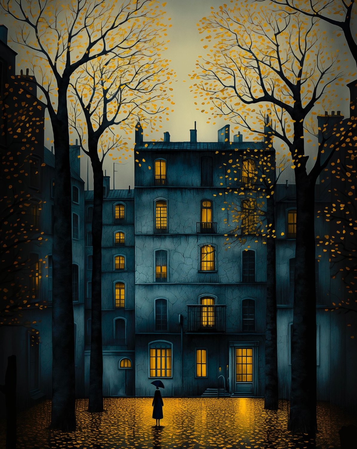 Solve Falling Leaves jigsaw puzzle online with 80 pieces