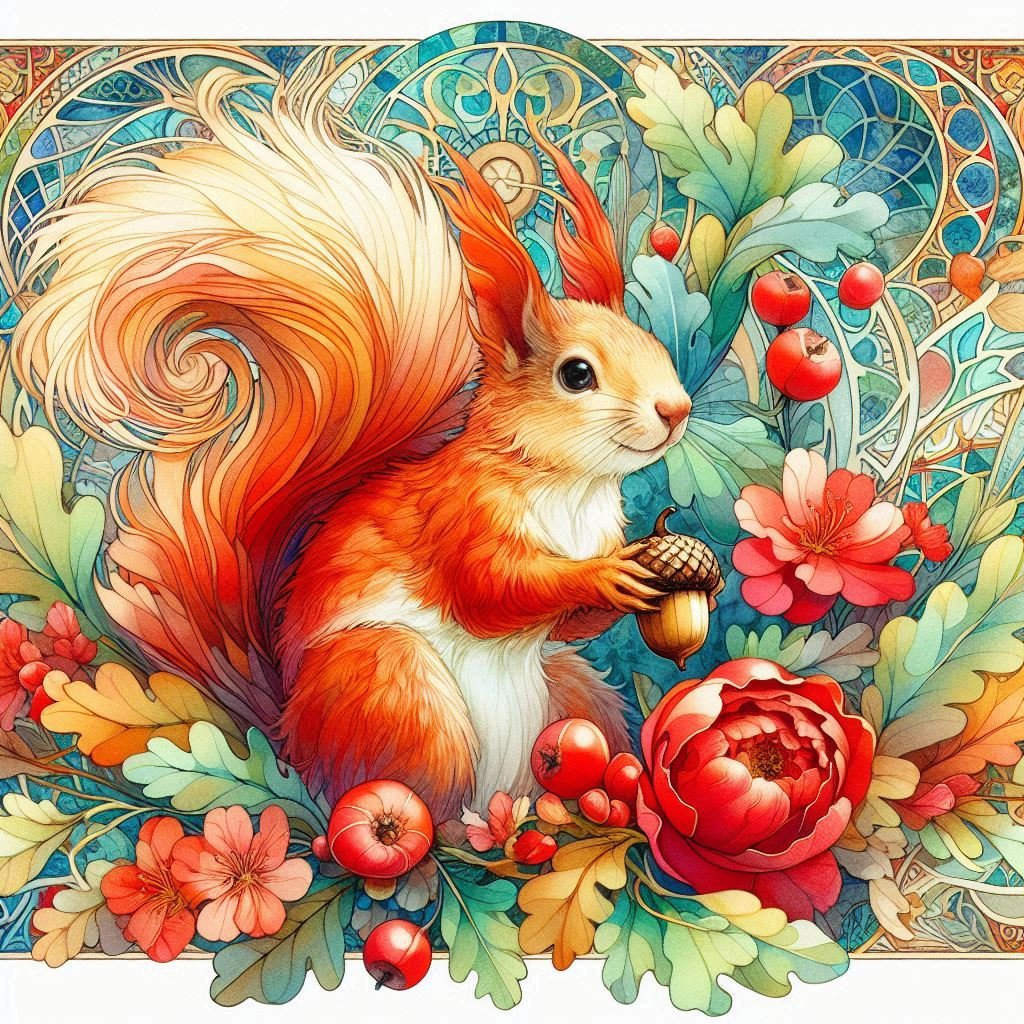 Solve Red squirrel (resize 9 to 306 pieces) jigsaw puzzle online with ...