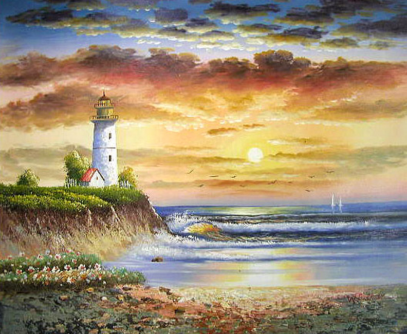 Jigsaw Puzzle | Lighthouse | 80 pieces | Jigidi