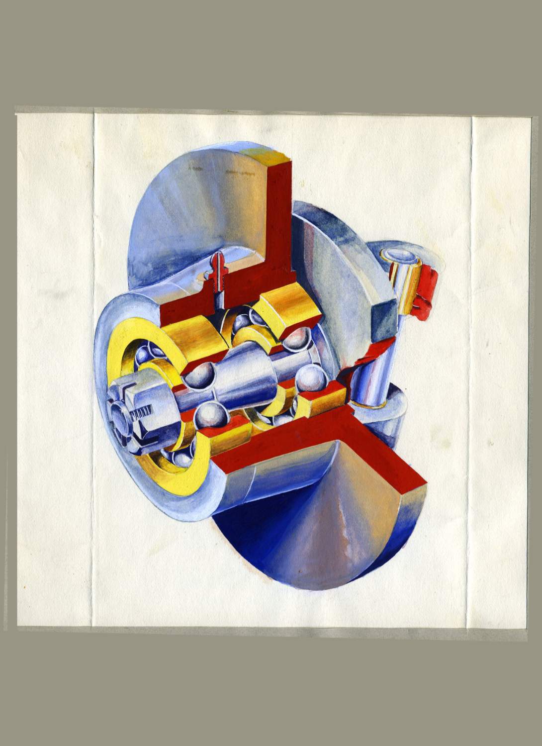 Solve No.4 of my teenage art. - Bearing mounting , final job. jigsaw ...