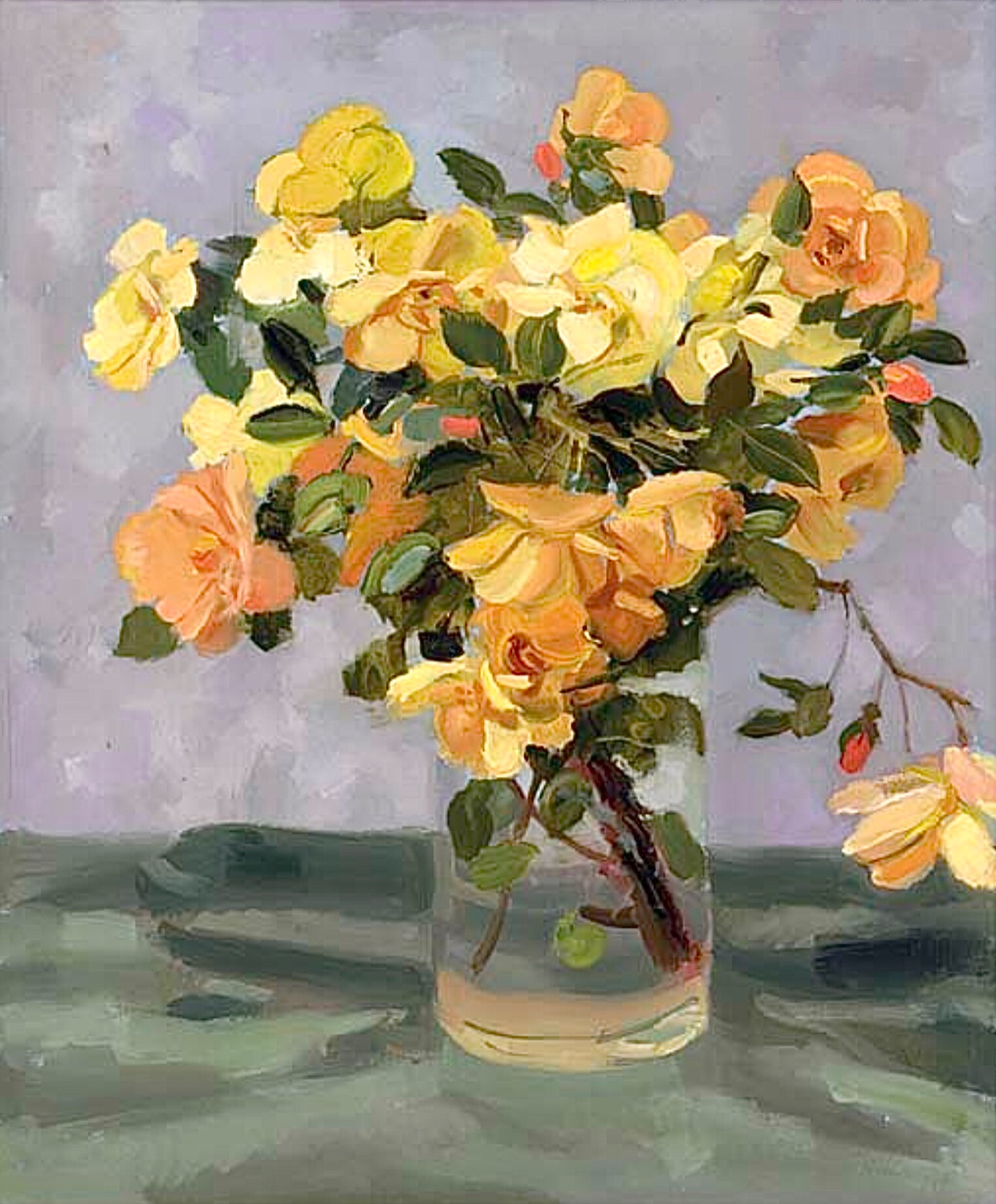 Solve Still life with yellow roses, no date, Paul Wyeth (1920-1983 ...