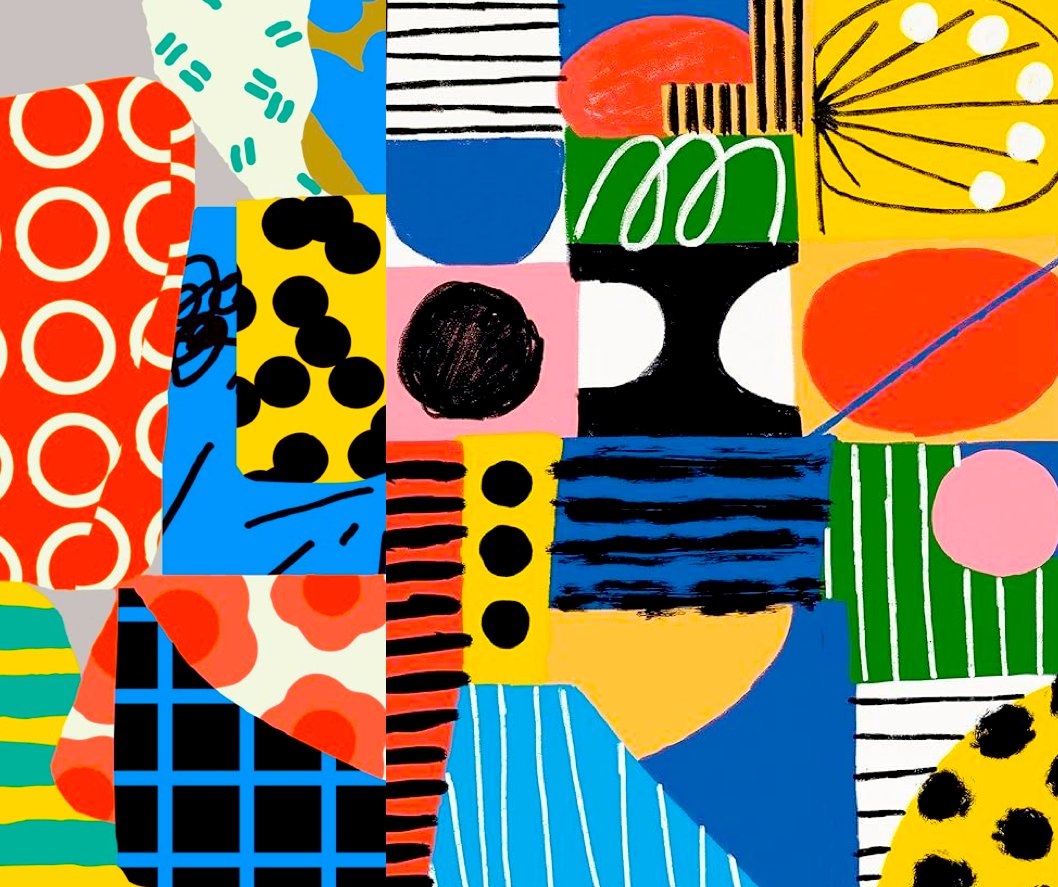 Solve Shapes Mashup jigsaw puzzle online with 120 pieces