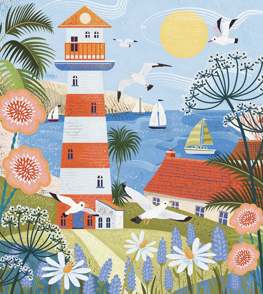 Solve The Lighthouse jigsaw puzzle online with 90 pieces