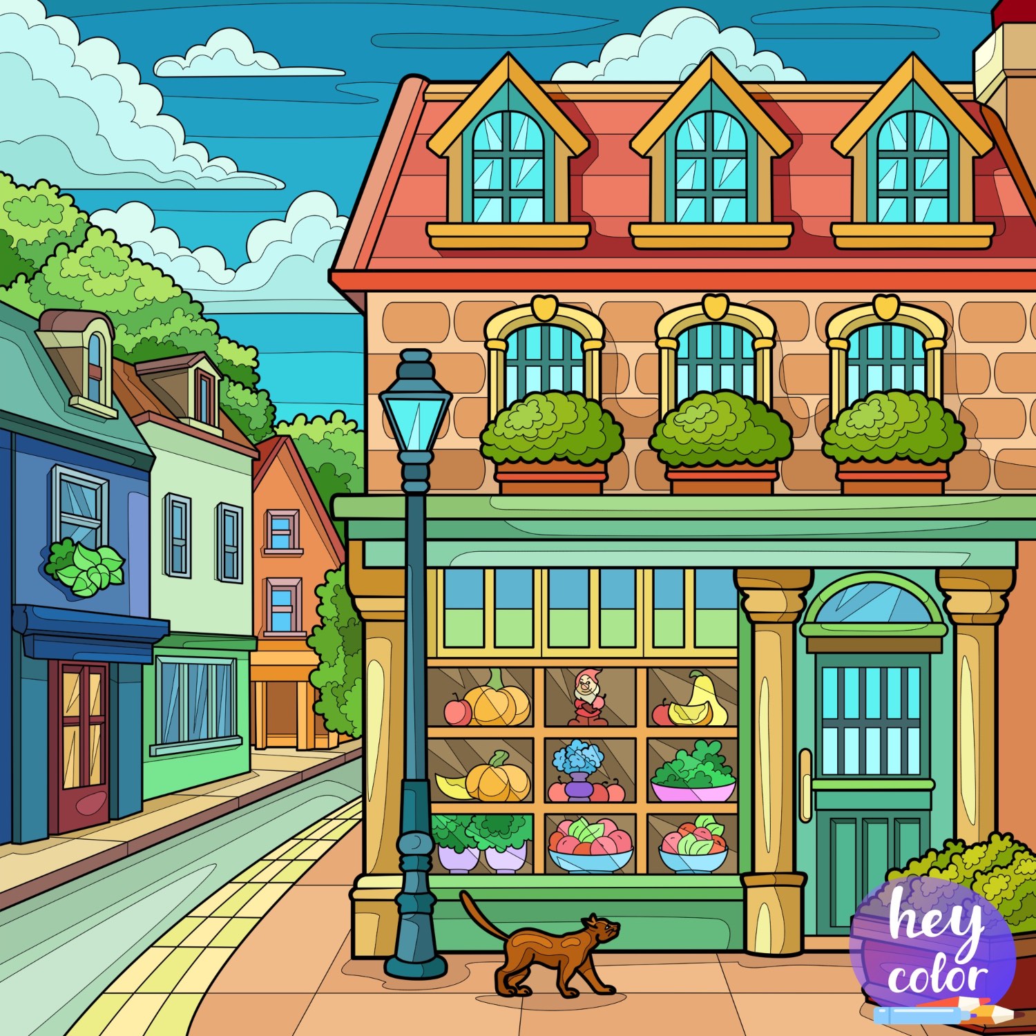 Solve The Neighborhood jigsaw puzzle online with 256 pieces