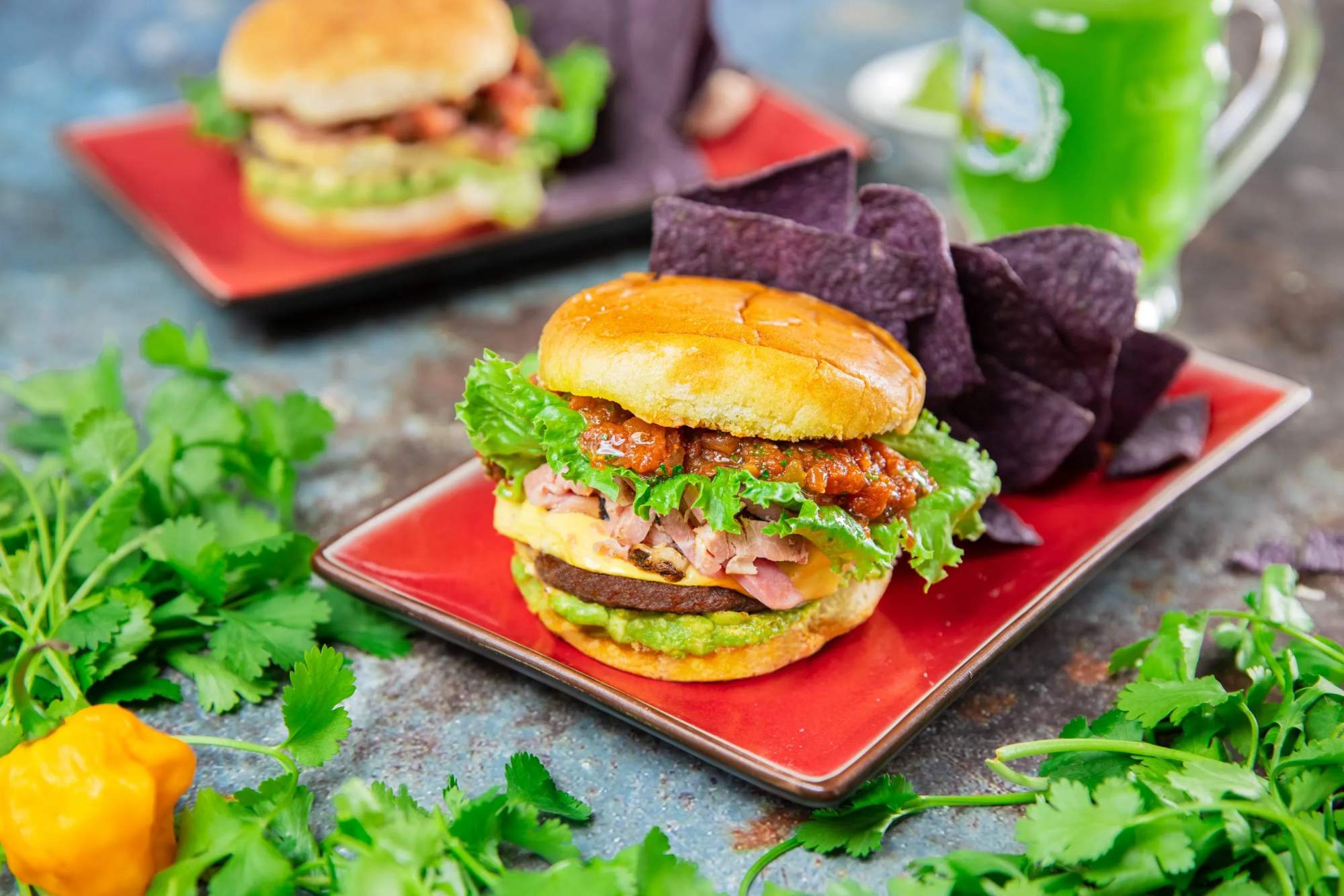 Solve Taco Burger jigsaw puzzle online with 600 pieces