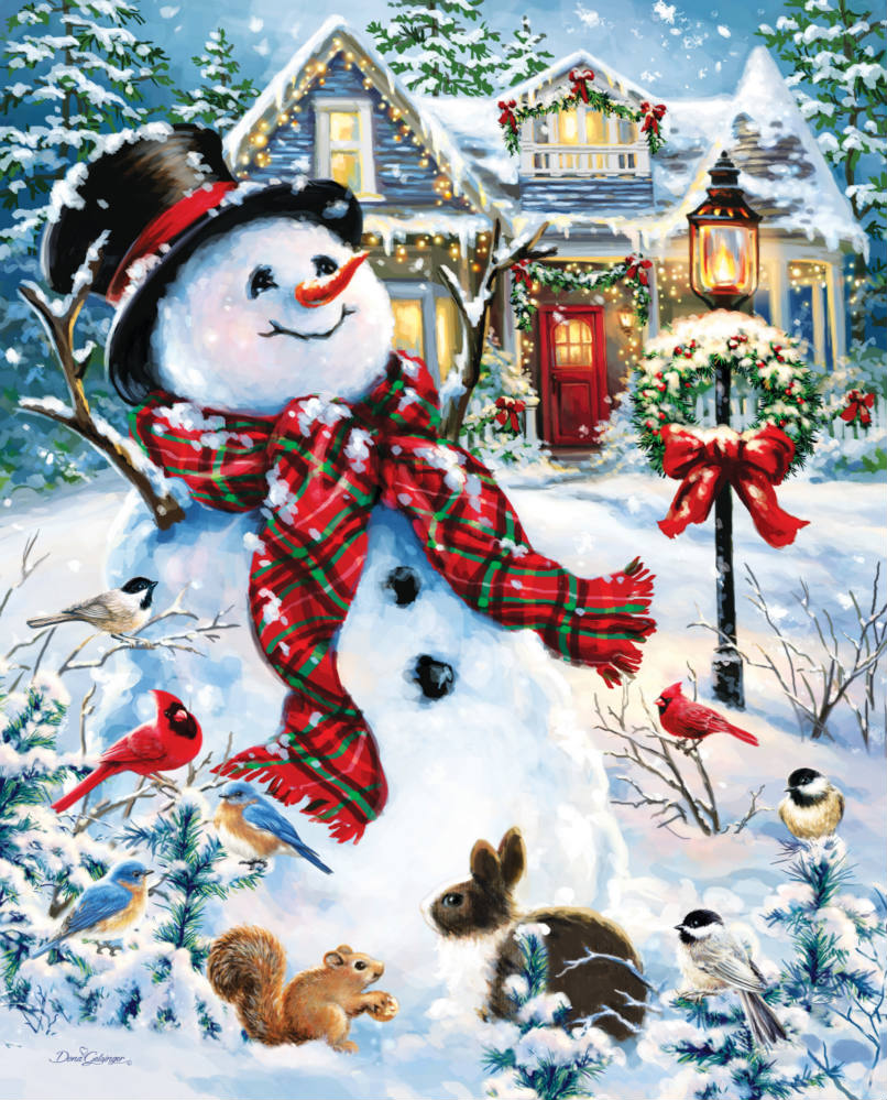 Solve Snowman #1 jigsaw puzzle online with 80 pieces