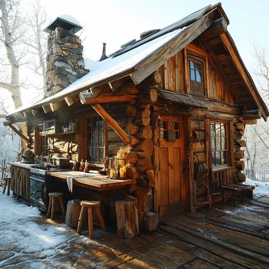 Solve log cabin jigsaw puzzle online with 64 pieces