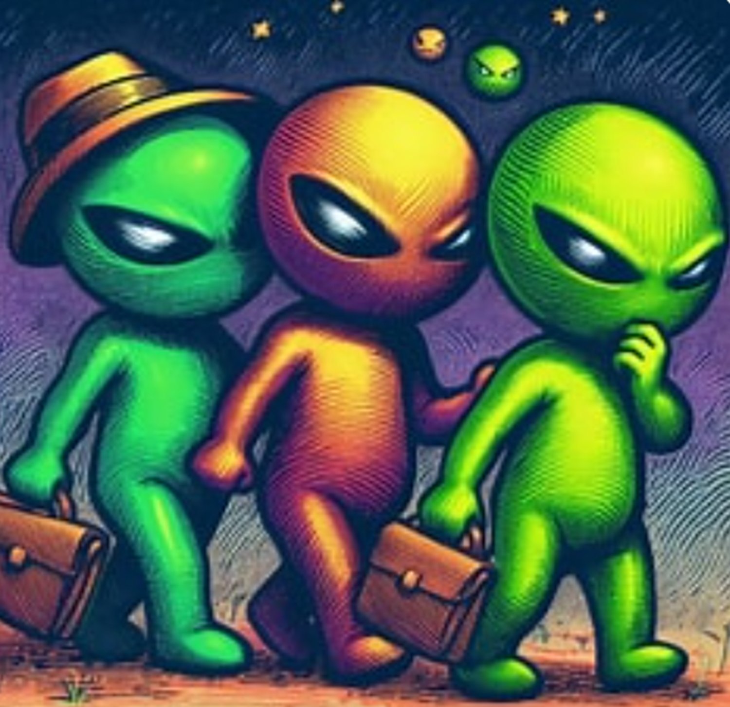 Solve Aliens (resizable 9 to 600 pieces) jigsaw puzzle online with 144 ...