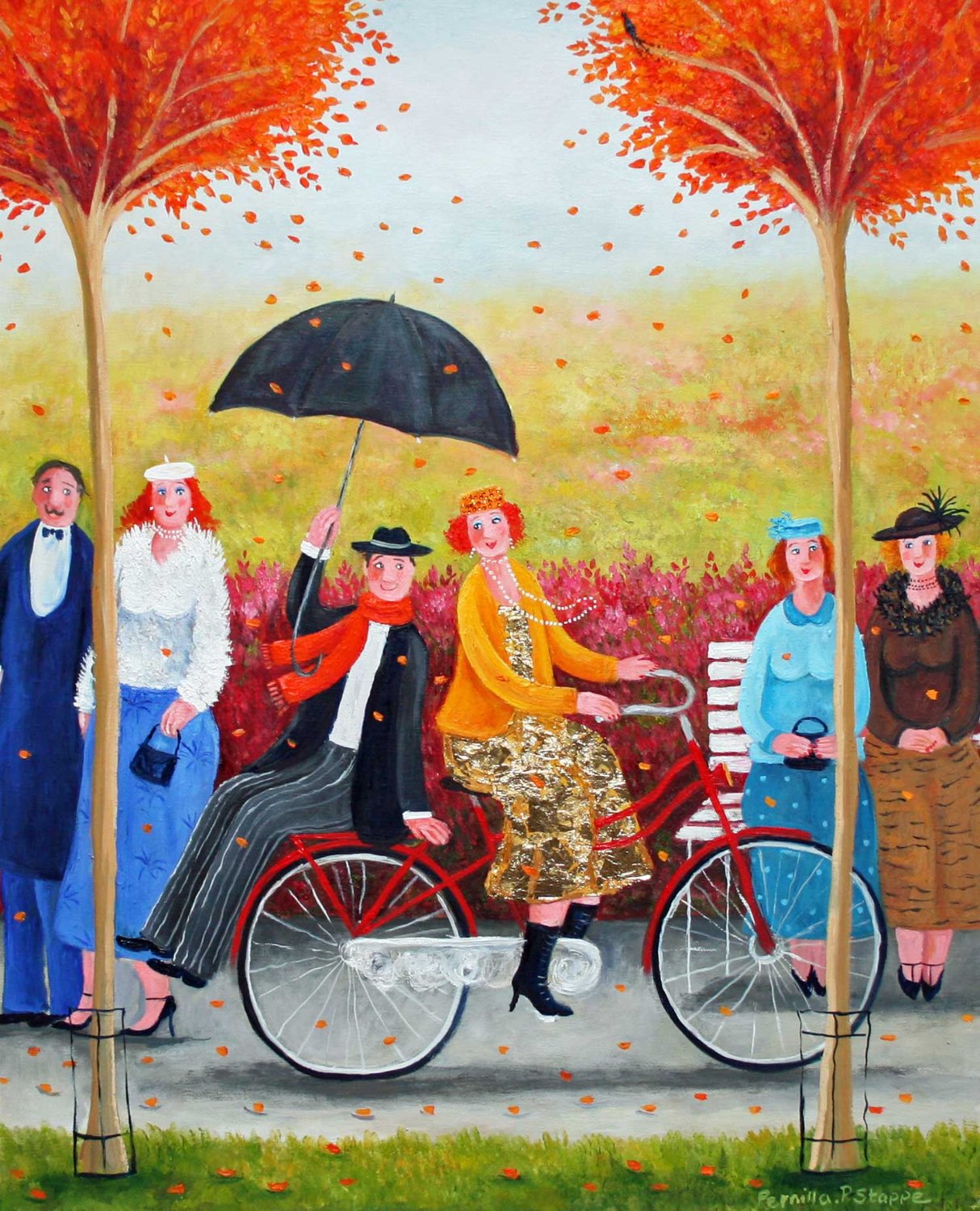 Solve Pernilla P. Stappe Artwork - 'Bicycle made for Two' jigsaw puzzle ...
