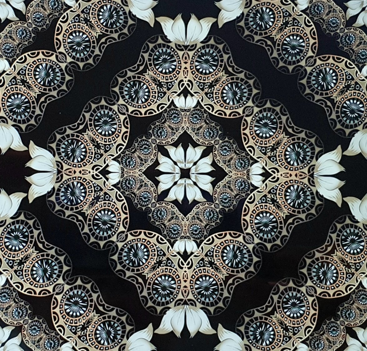 Solve FLORAL PAISLEY jigsaw puzzle online with 25 pieces