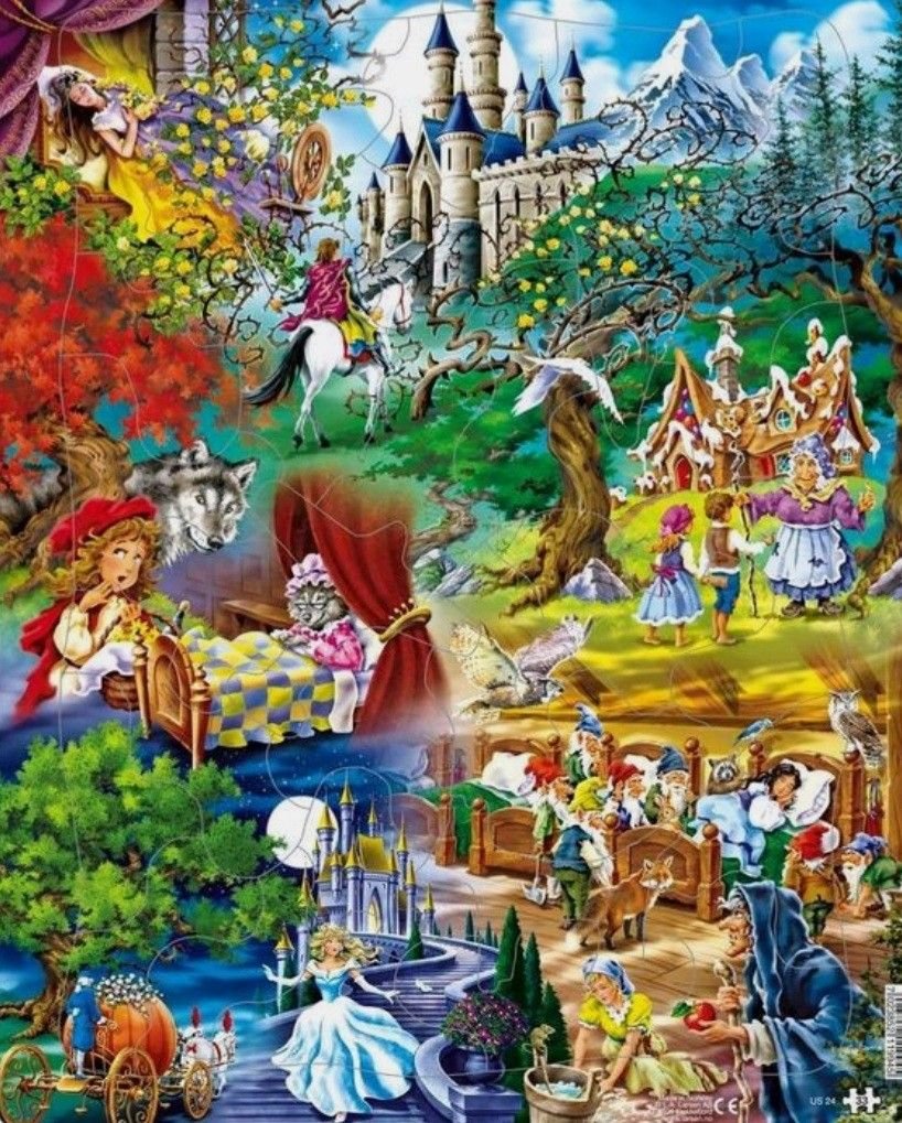 Solve Fairy Tales jigsaw puzzle online with 80 pieces