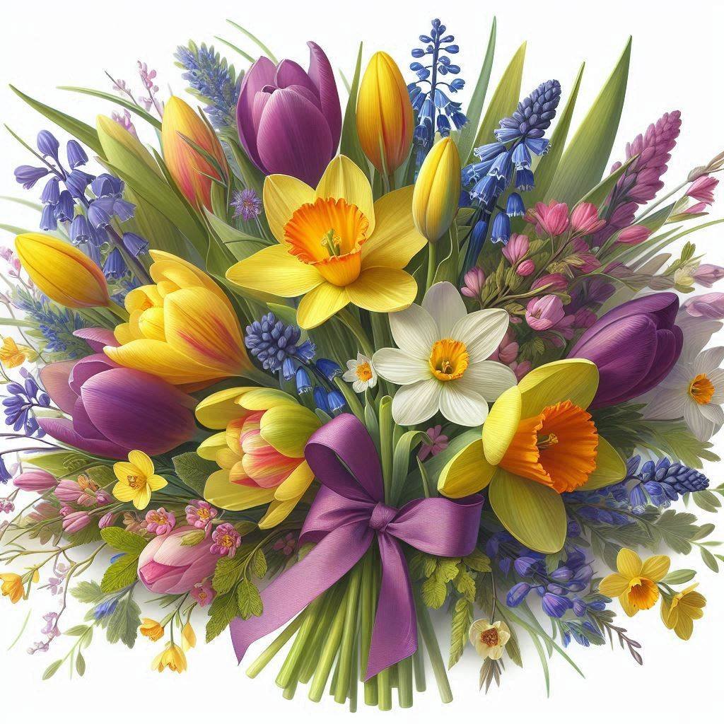 Solve Spring bouquet (resize 9 to 306 pieces) jigsaw puzzle online with ...