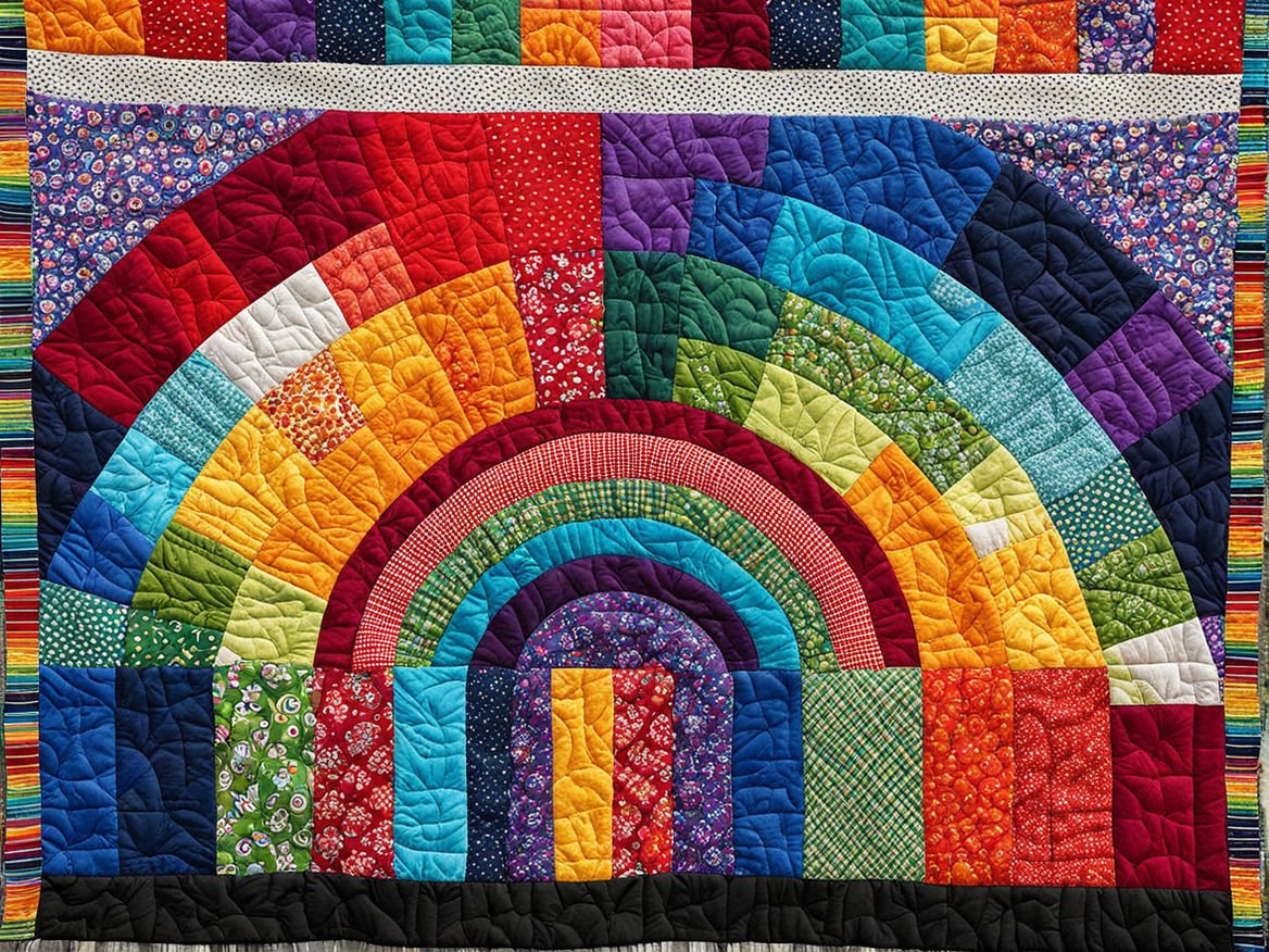 Jigsaw Puzzle | 88 pieces | Patchwork rainbow | Jigidi