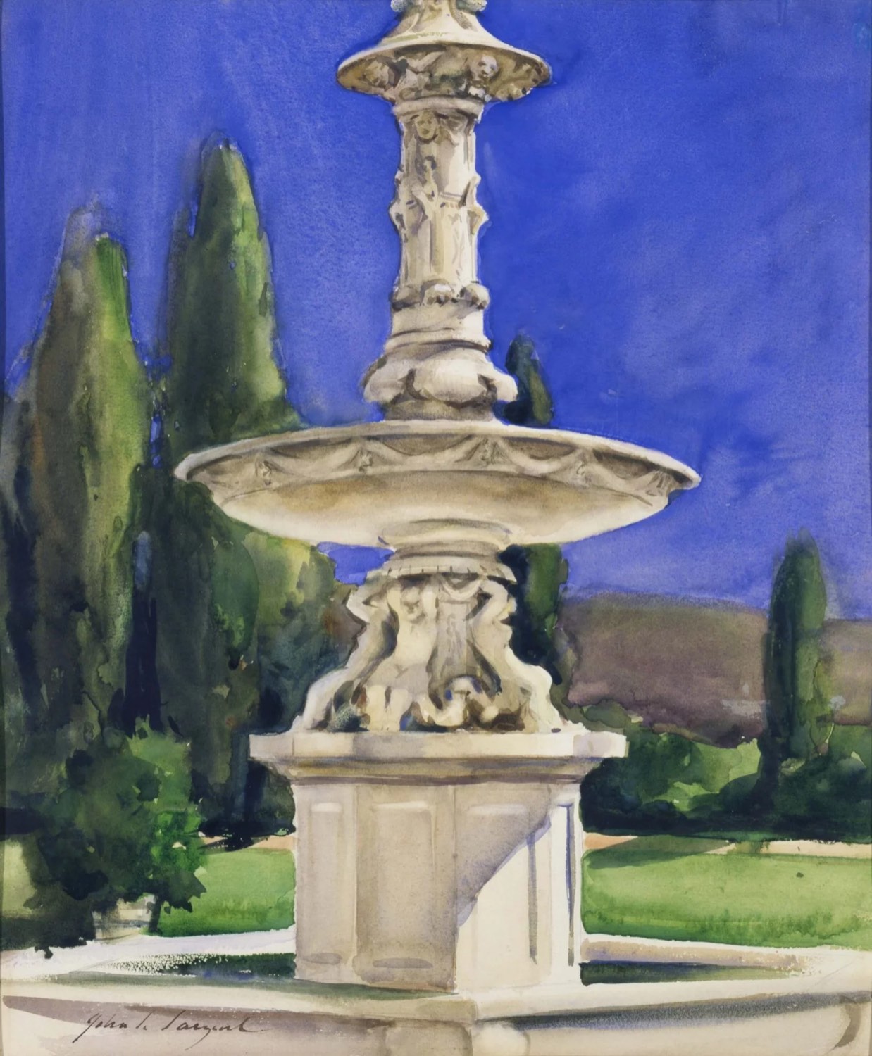 Solve John Singer Sargent - Marble Fountain in Italy jigsaw puzzle ...