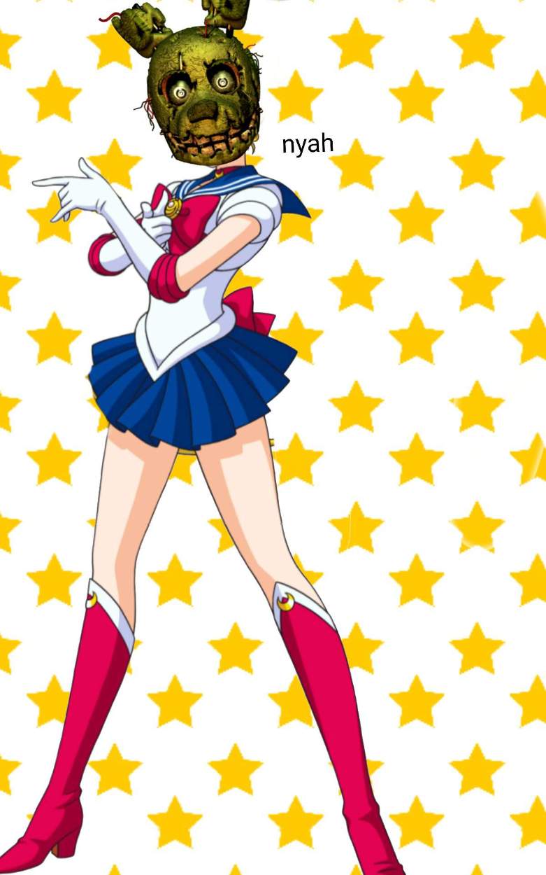 Solve FNAF - Sailor Trap (Sailor Moon + SpringTrap) jigsaw puzzle ...