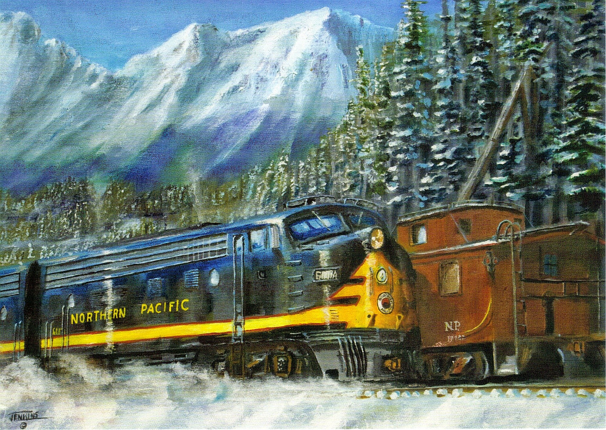 Solve Northern Pacific @ Stampede Pass jigsaw puzzle online with 88 pieces