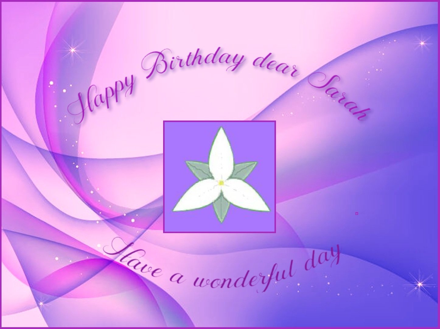 Solve Happy Birthday dear Sarah (Kw3sta) jigsaw puzzle online with 12 ...