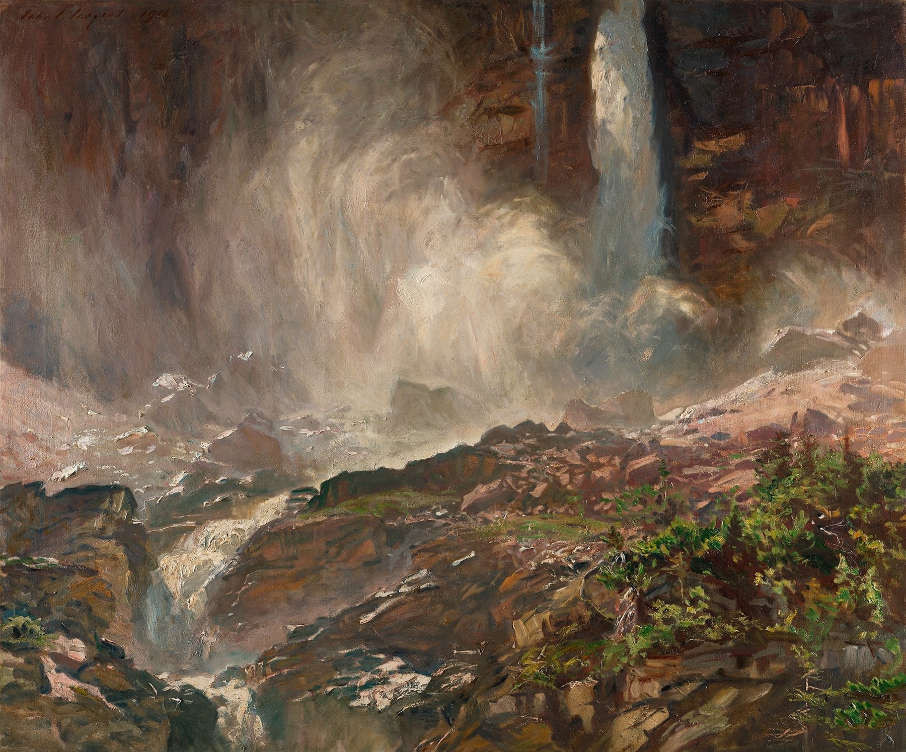Puzzle | 180 dílků | John Singer Sargent - Yoho Falls | Jigidi