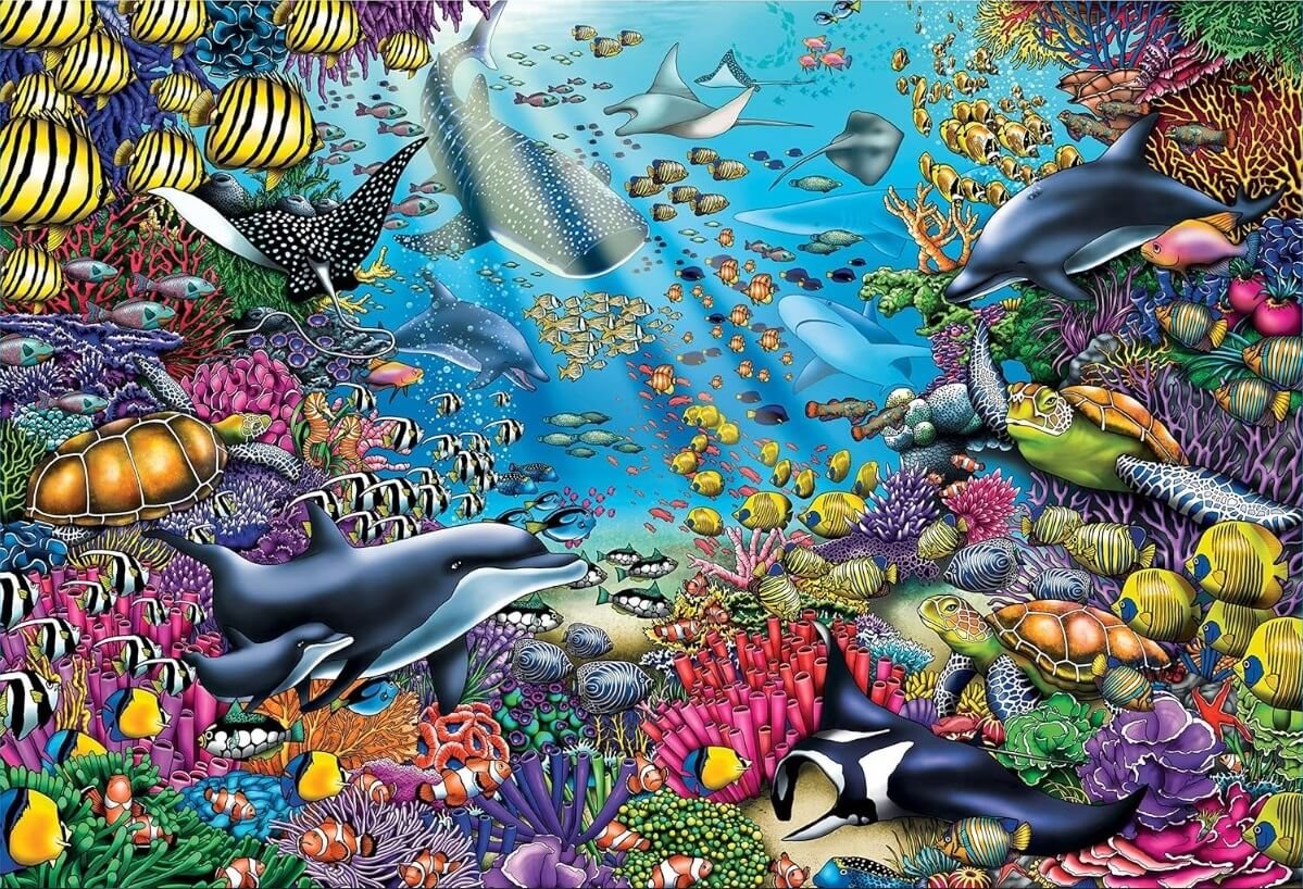 Solve Tropical Ocean Life jigsaw puzzle online with 70 pieces