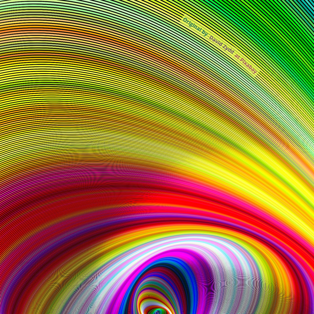 Solve Colorful curves jigsaw puzzle online with 100 pieces