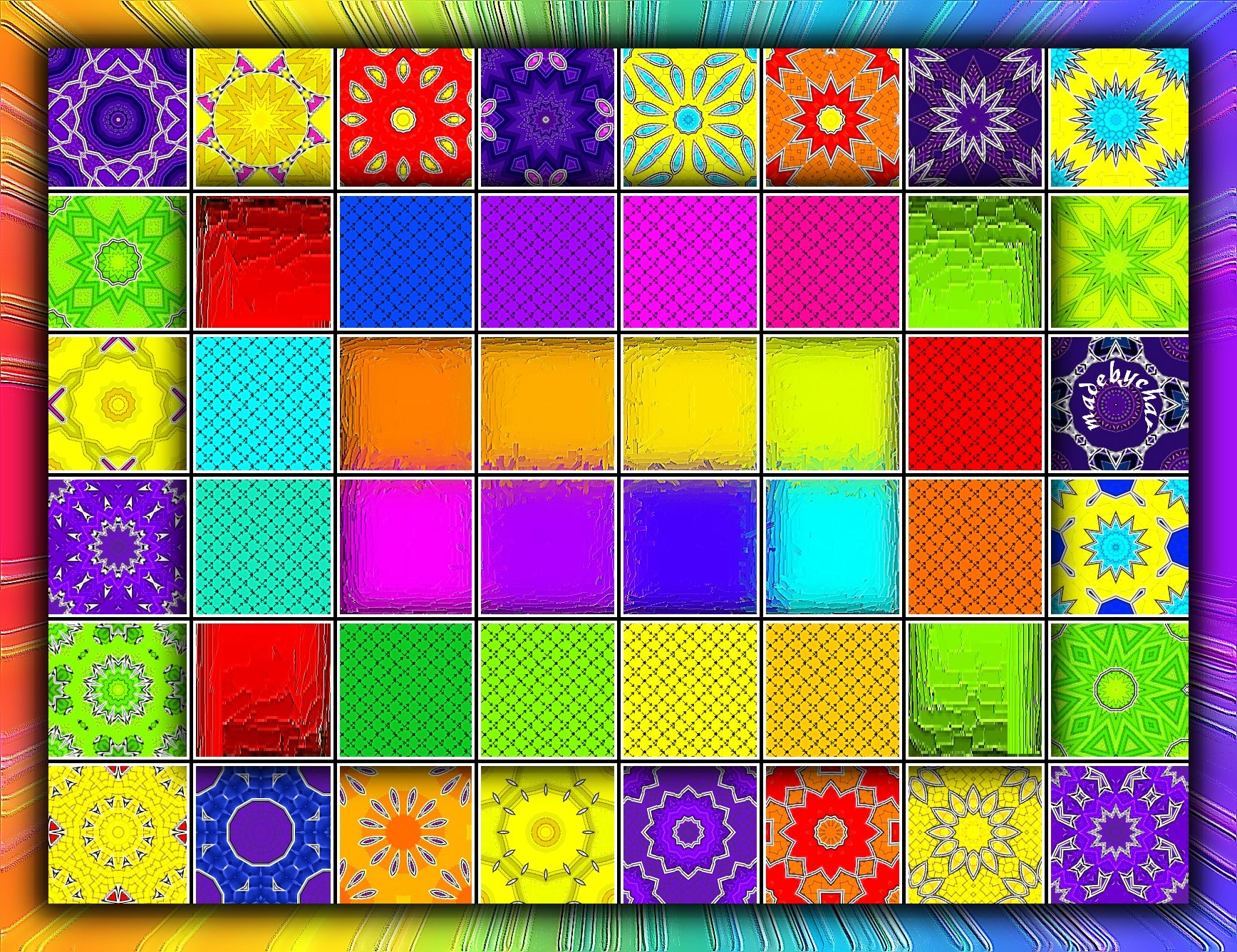 Solve Kaleido Rainbow... jigsaw puzzle online with 450 pieces