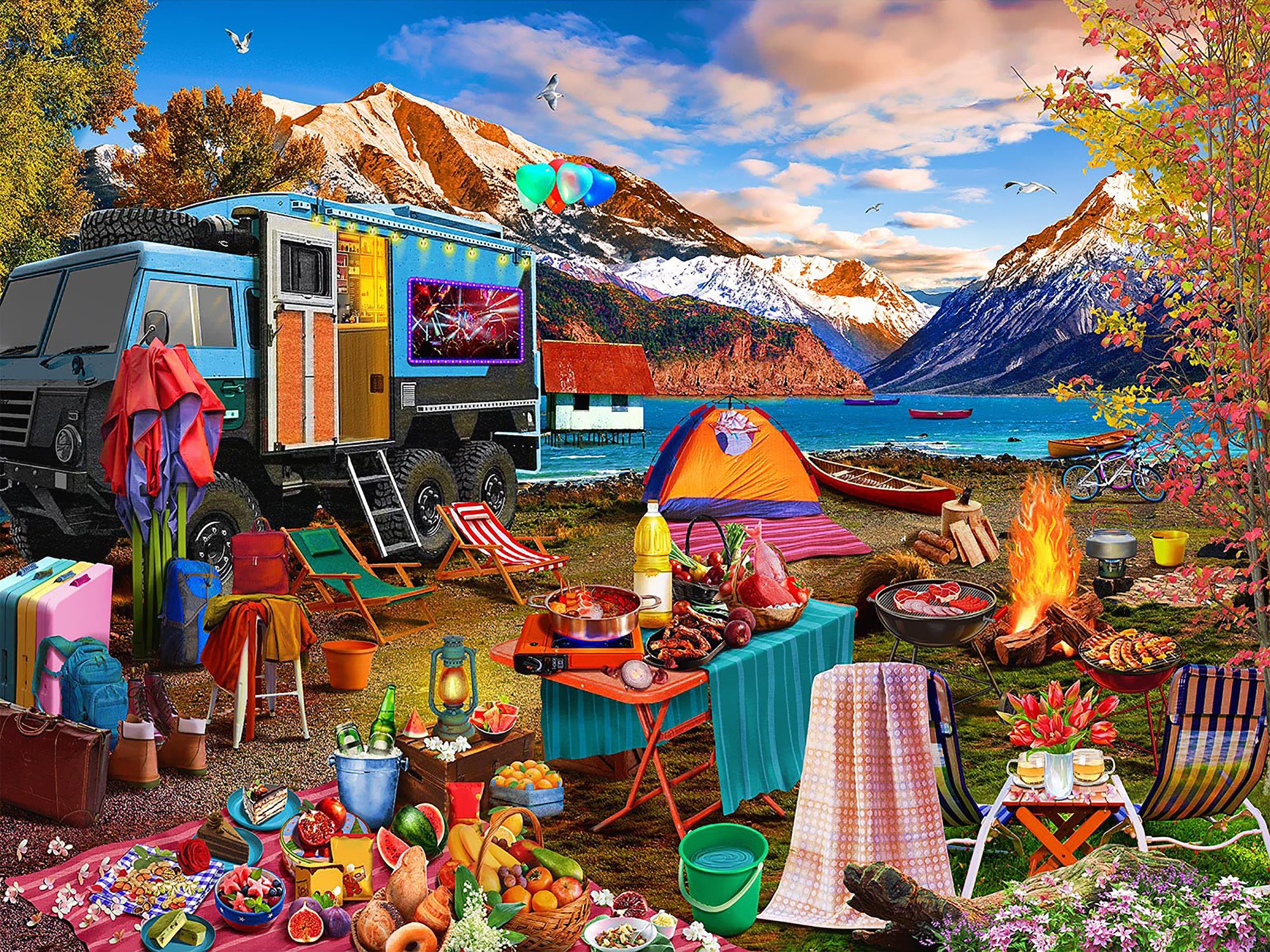 Solve Camping jigsaw puzzle online with 352 pieces
