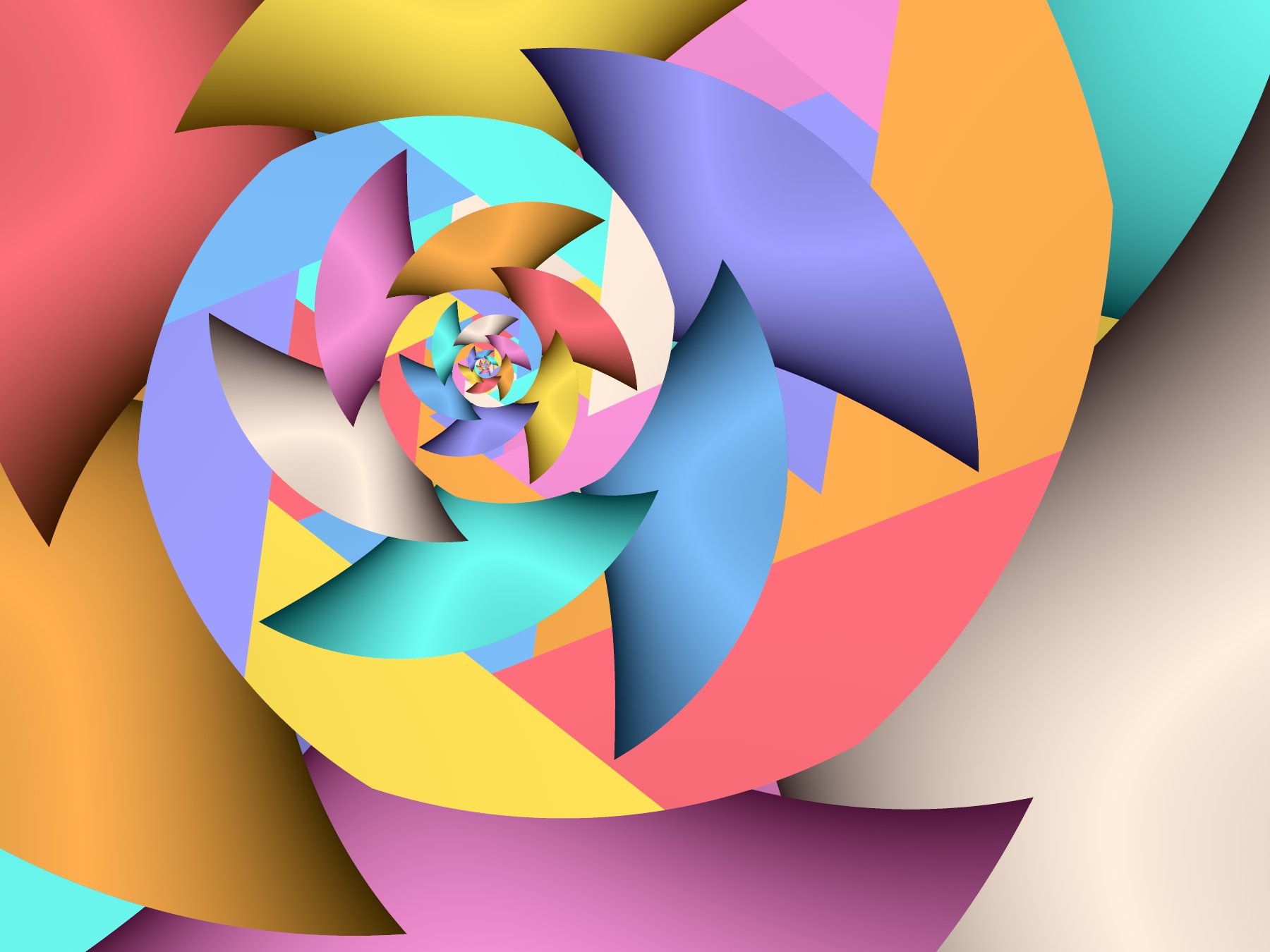 Solve Bright Spiral 58 jigsaw puzzle online with 540 pieces