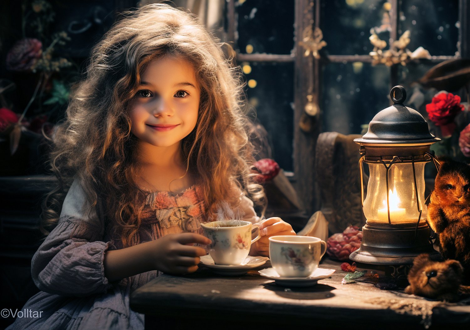 Solve Tea Party jigsaw puzzle online with 12 pieces