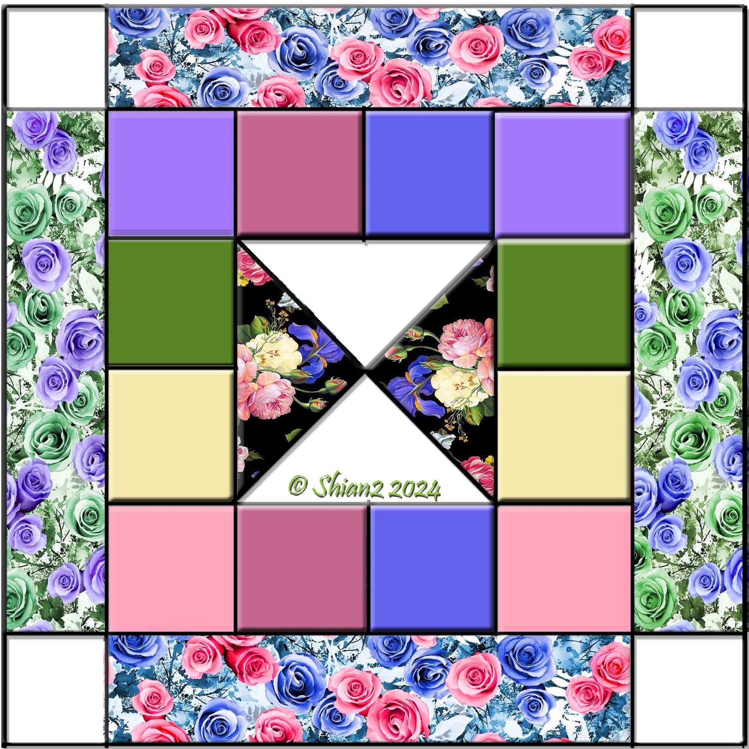 Solve Patchwork Style Puzzle. jigsaw puzzle online with 64 pieces