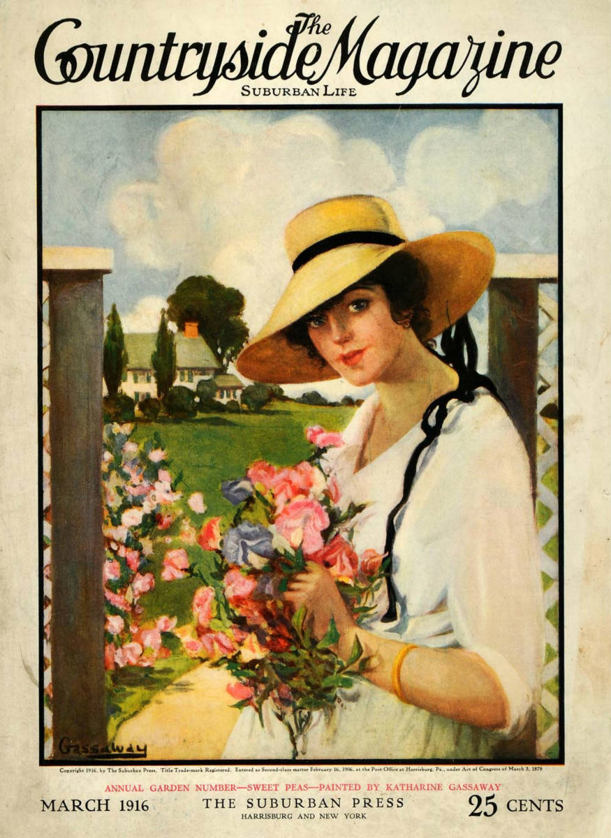 Solve Themes Vintage Illustrations/pictures - Country Magazine Cover ...