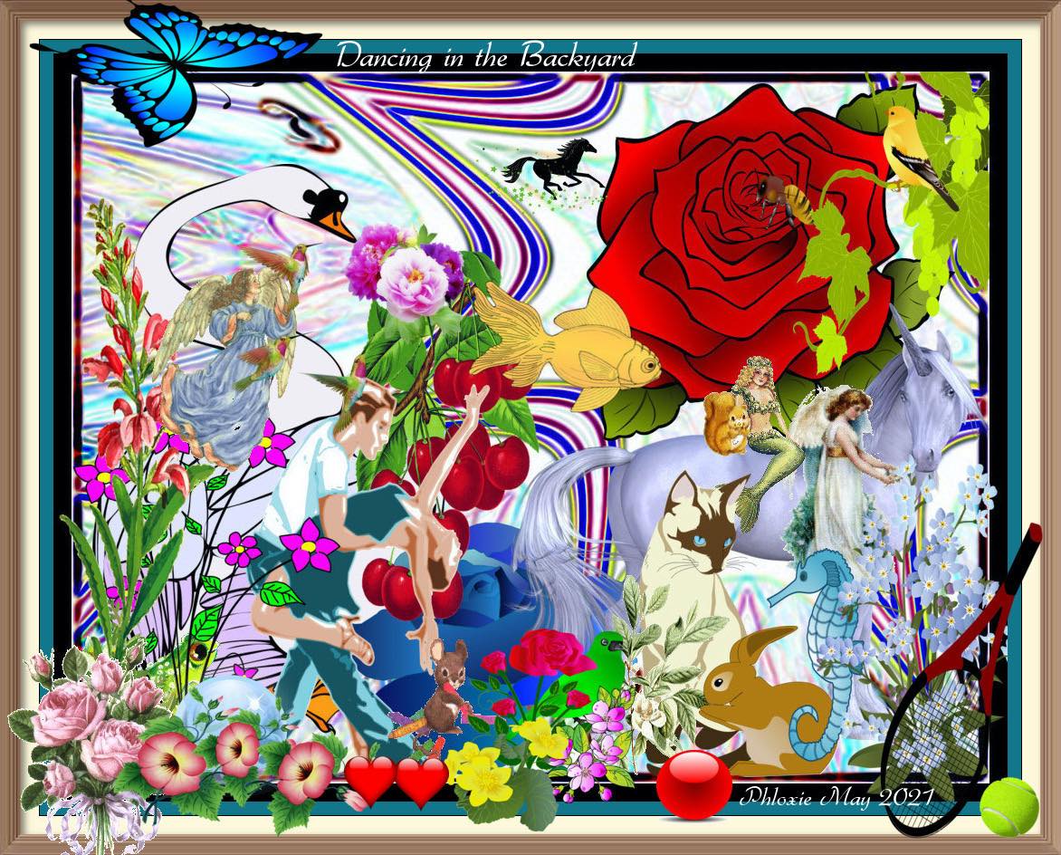 Solve Dancing in the Backyard jigsaw puzzle online with 99 pieces