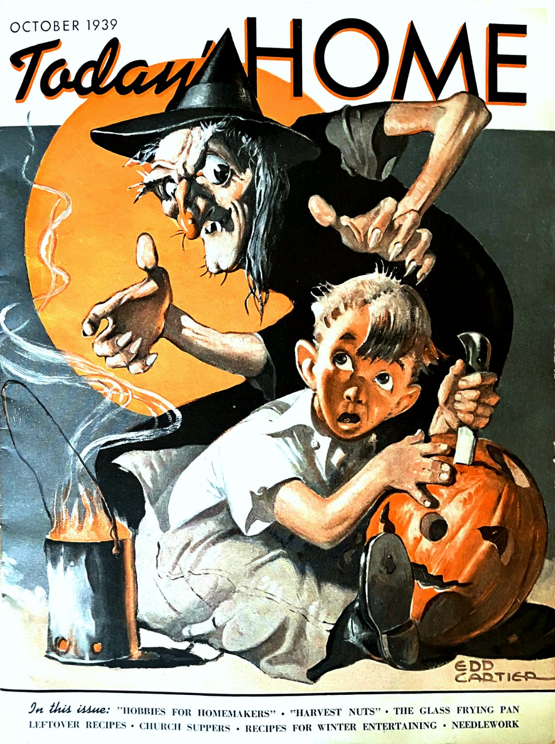 Solve Today's Home, Oct 1939, cover by Edward Daniel "Edd" Cartier ...