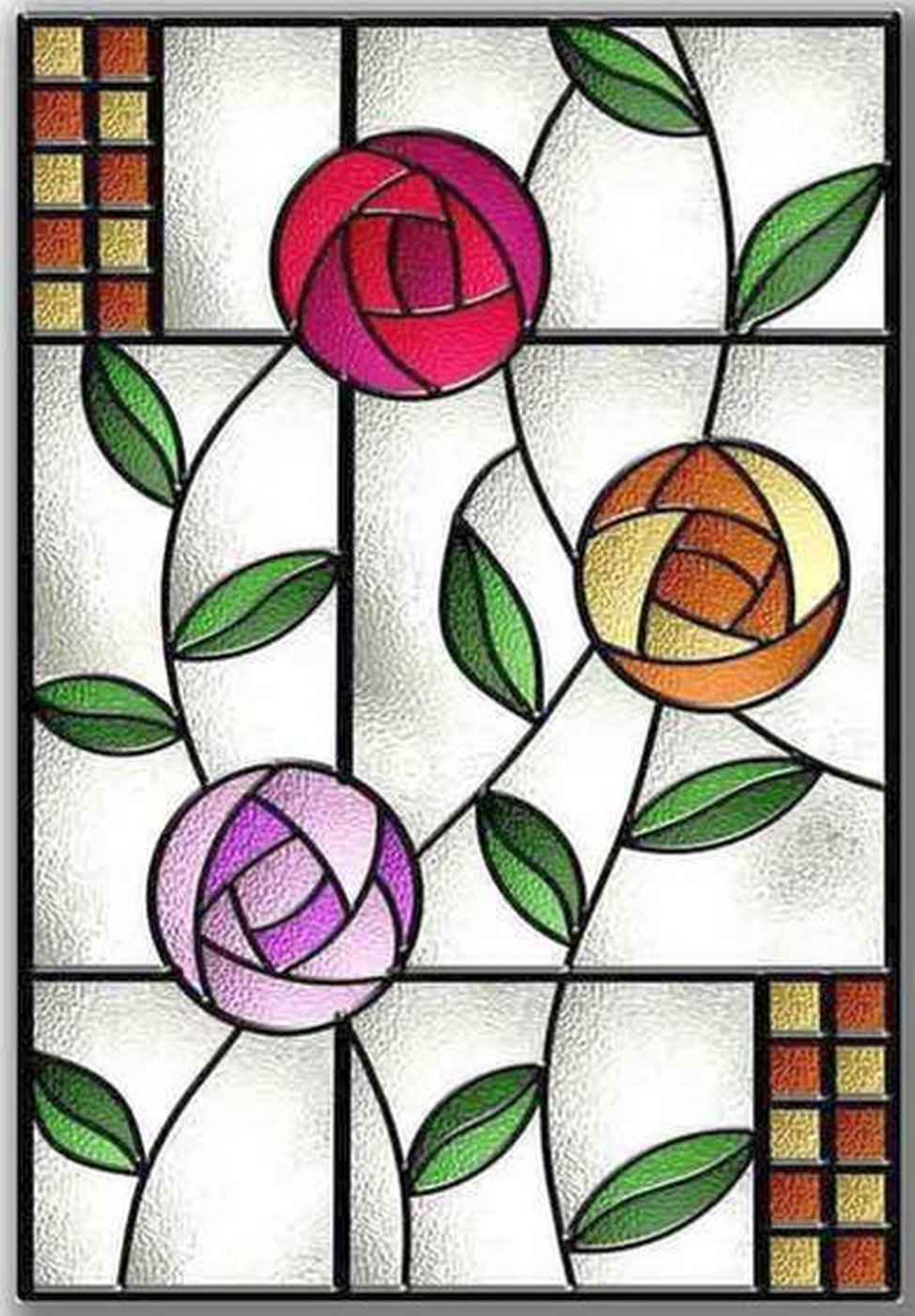Jigsaw Puzzle | Simple stained glass window | 35 pieces | Jigidi