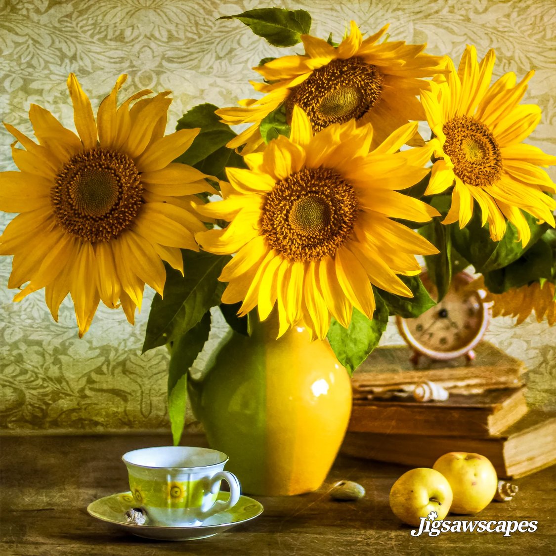 Solve Sunflowers & sunshine . . . . . jigsaw puzzle online with 9 pieces