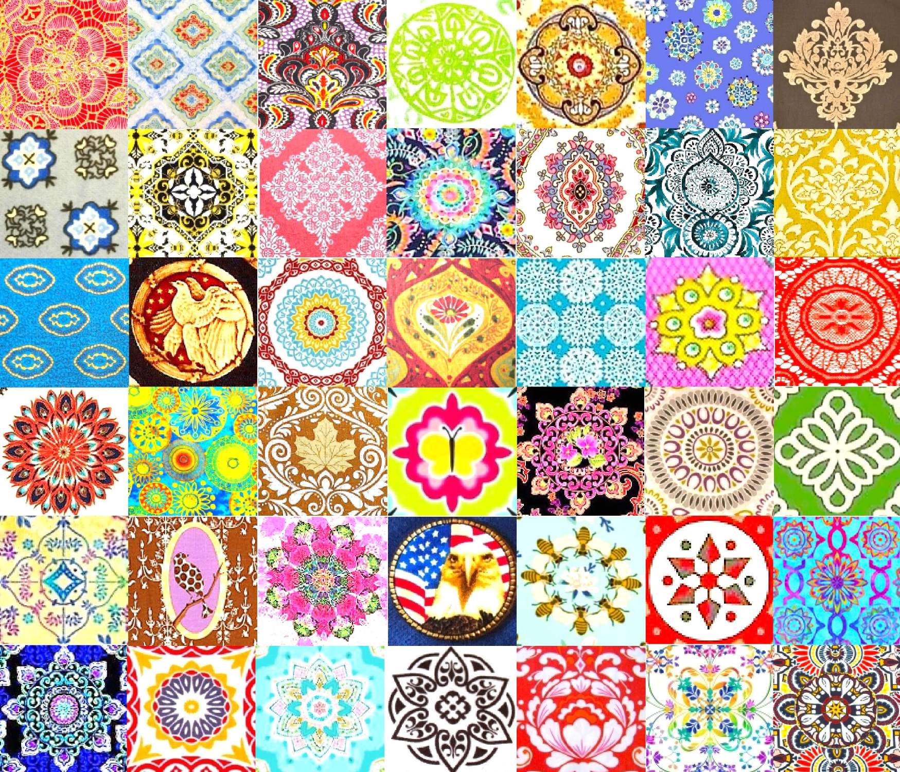 Solve PATCHWORK MEDALLIONS 3 jigsaw puzzle online with 255 pieces