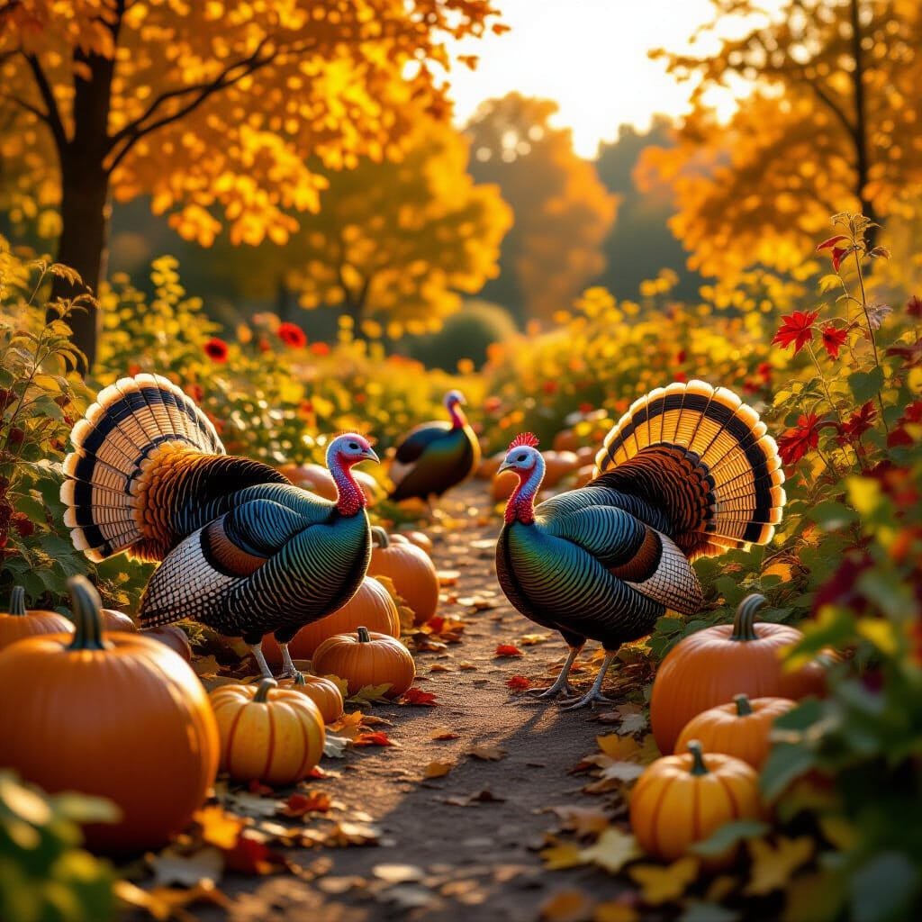 Solve Turkey Time jigsaw puzzle online with 49 pieces