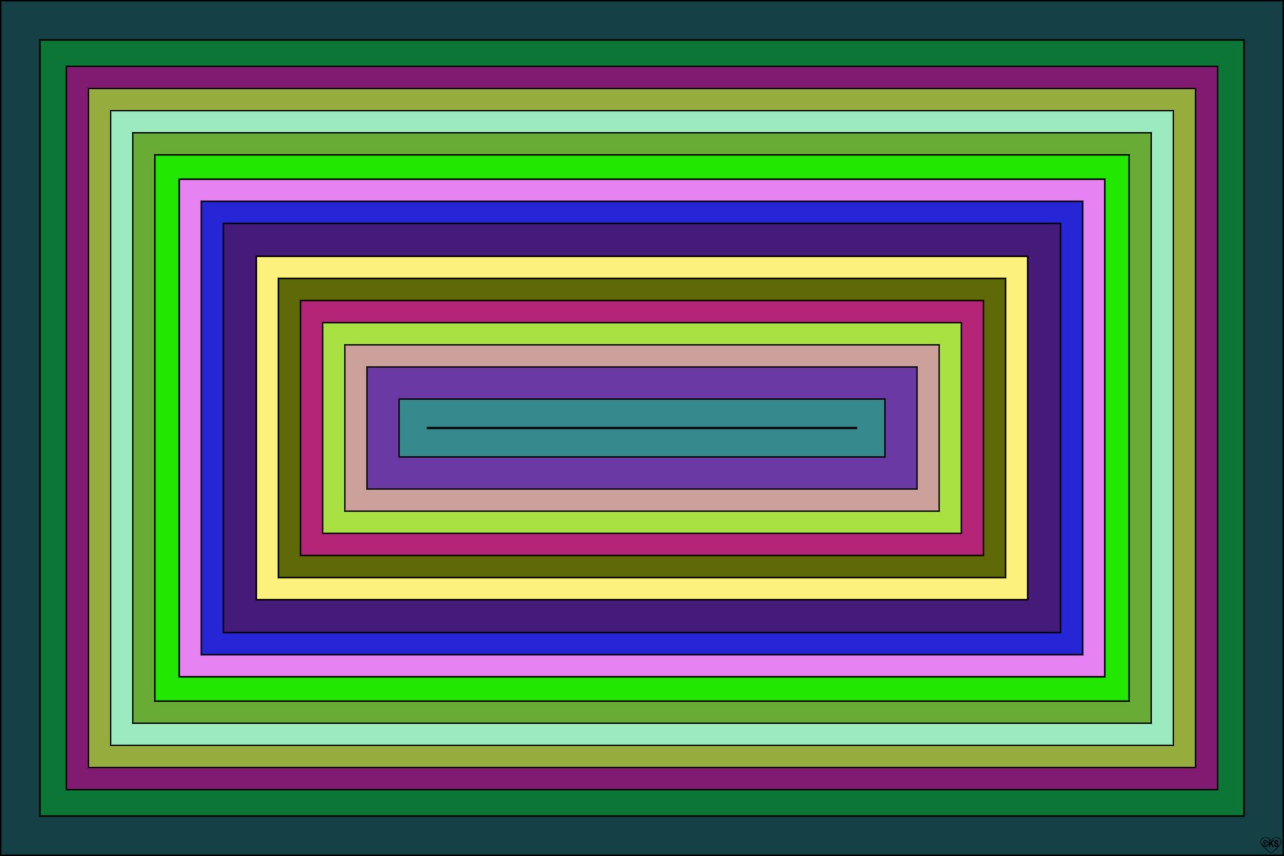 Solve Concentric Rectangles!! ~ M jigsaw puzzle online with 96 pieces