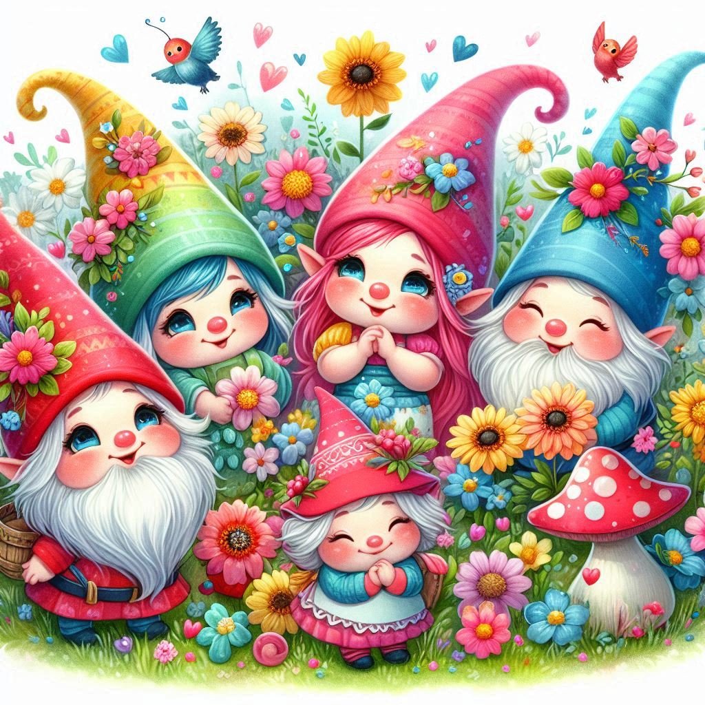 Solve Summer Gnomes jigsaw puzzle online with 306 pieces
