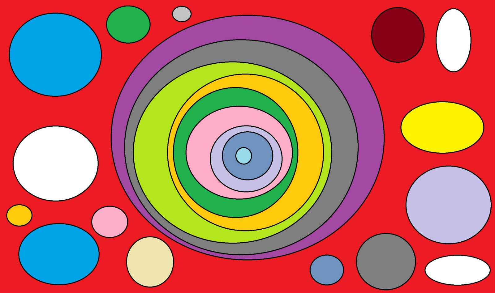 Solve non-coaxial concentric circles jigsaw puzzle online with 416 pieces