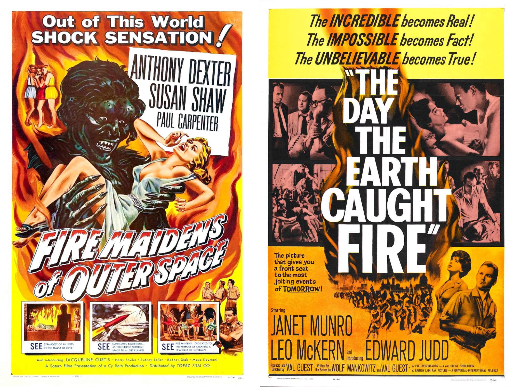 Solve Fire Maidens of Outer Space ~ 1956 and The Day the Earth Caught ...