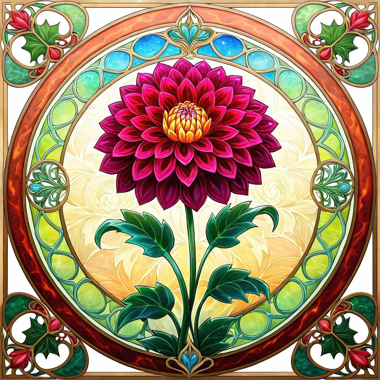 Solve Dahlia jigsaw puzzle online with 100 pieces